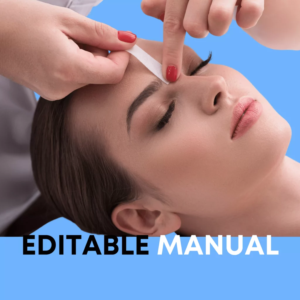 Editable Lash and Brow Shape and Tint Manual - BeautyBoo Hair and ...