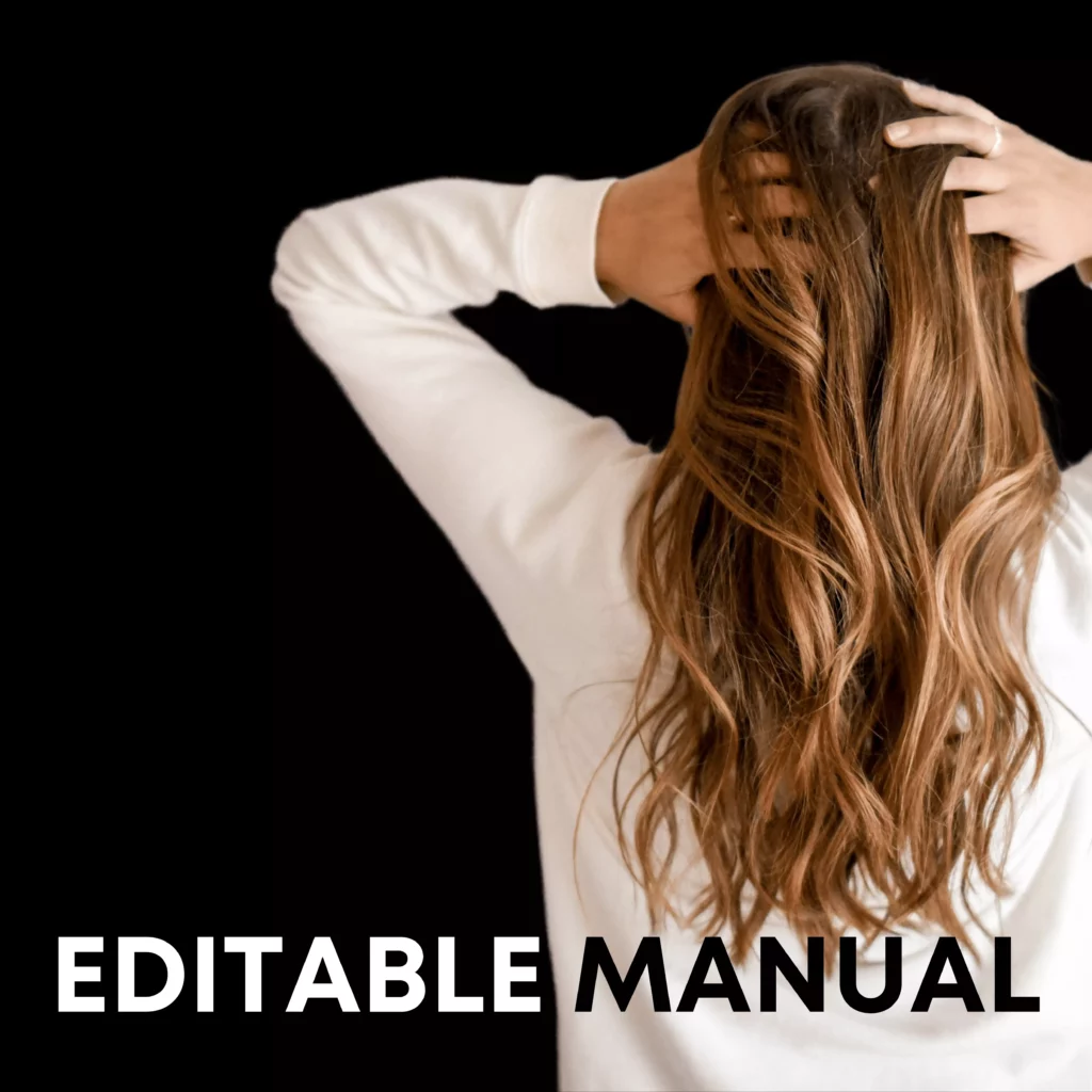Editable Hair Manuals - BeautyBoo Hair and Beauty - Treatments and Training
